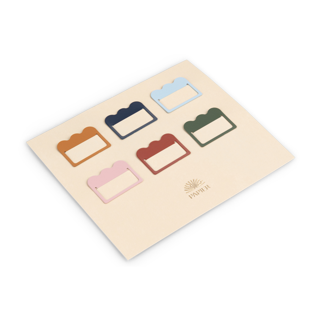 Cloud Multicolor Metal Index Tabs – The Analog Stationer