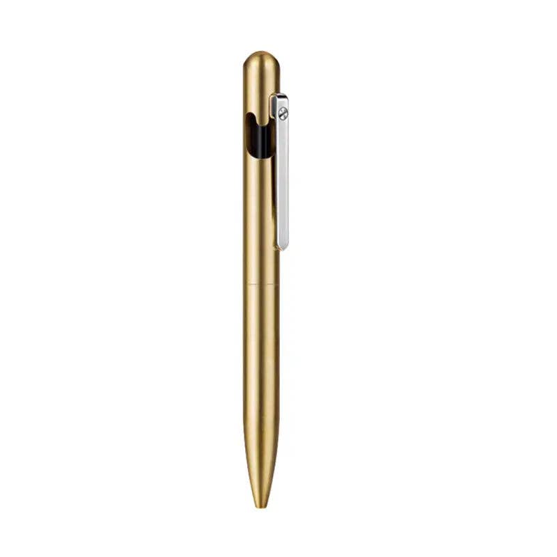 Wood Fountain Pens Axis Bolt Action Ballpoint Pen – Brass, Precision ...
