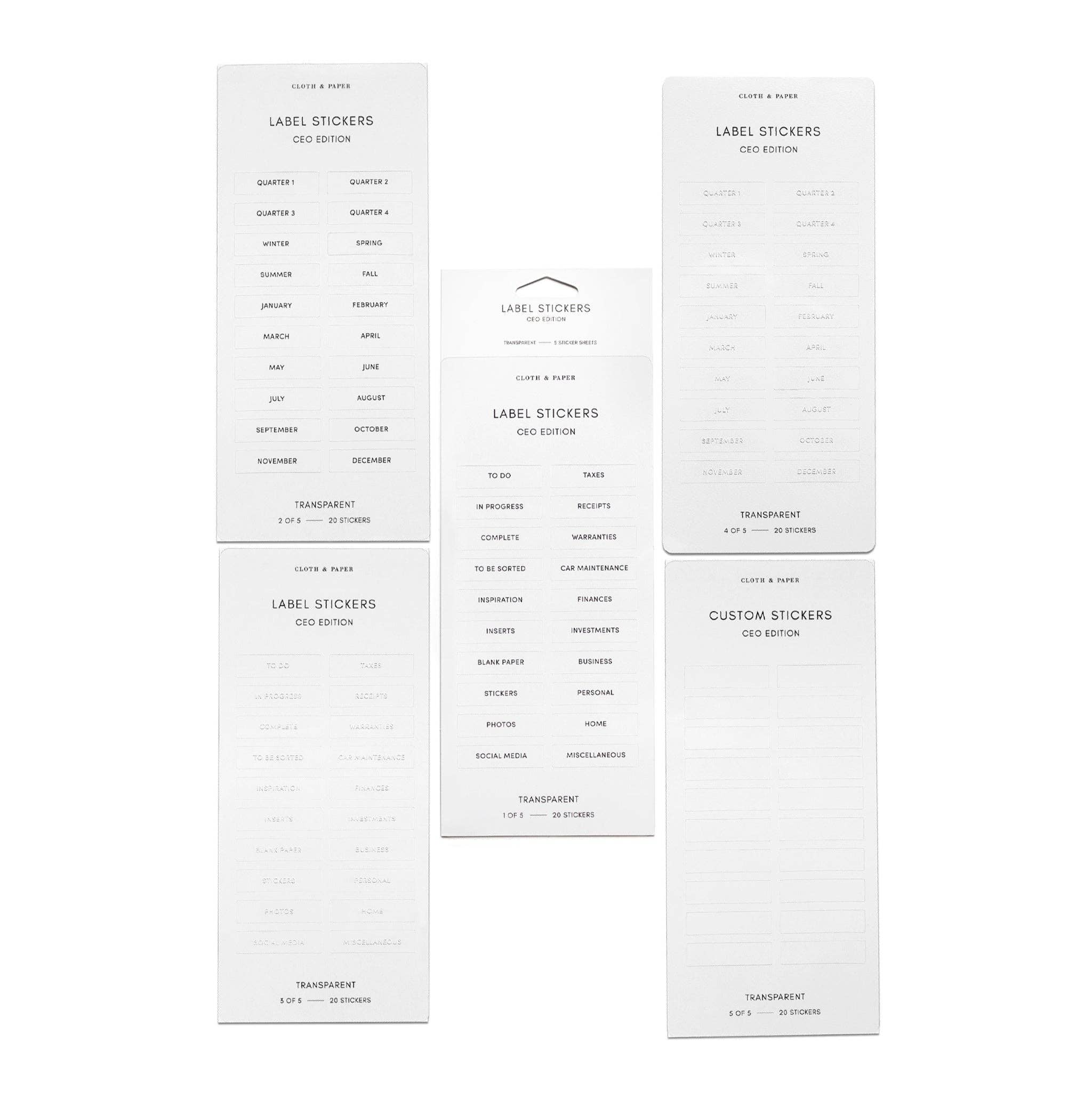 Label Stickers - CEO Edition – The Analog Stationer
